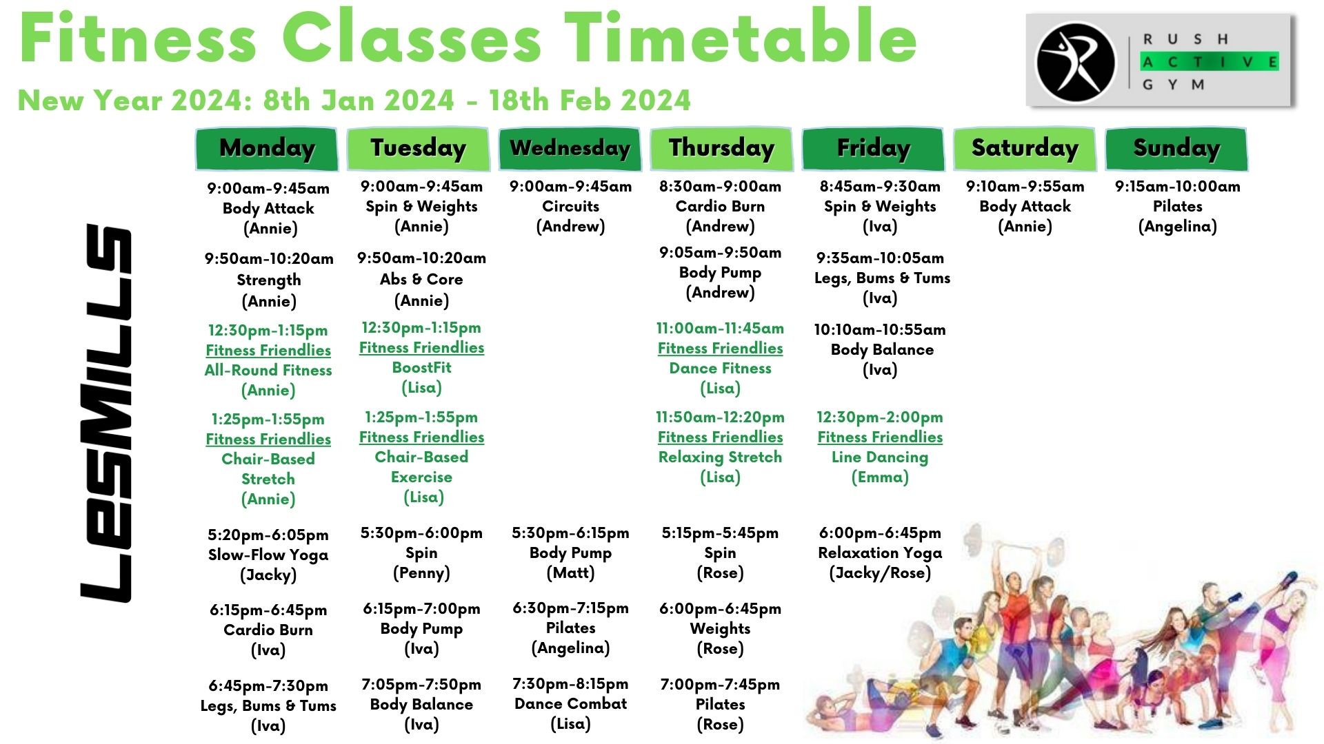 Woodrush High School - FITNESS CLASSES